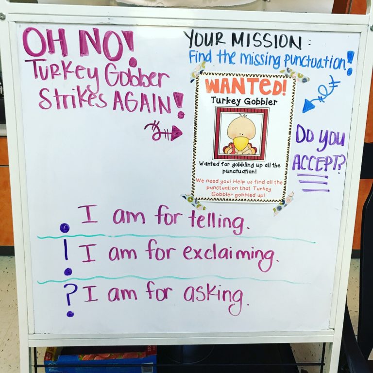 A Punctuation Scoot Game - Missing Tooth Grins