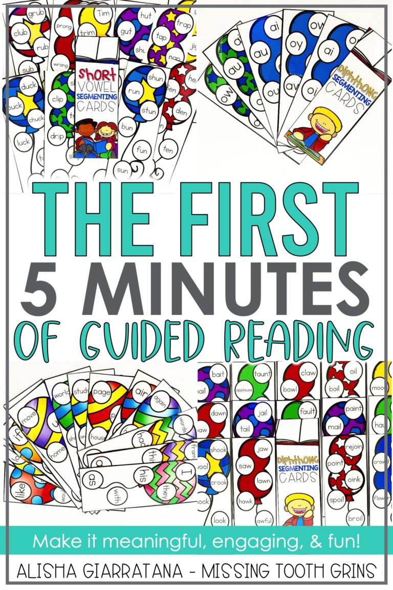 The First 5 Minutes Of Guided Reading - Missing Tooth Grins