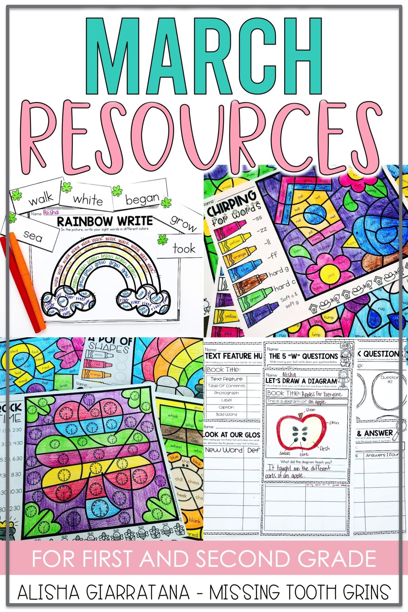 March Resources For 1st Grade Teachers - Missing Tooth Grins