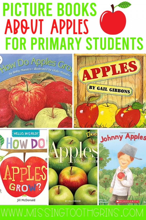 5 Picture Books About Apples For Primary Students - Missing Tooth Grins