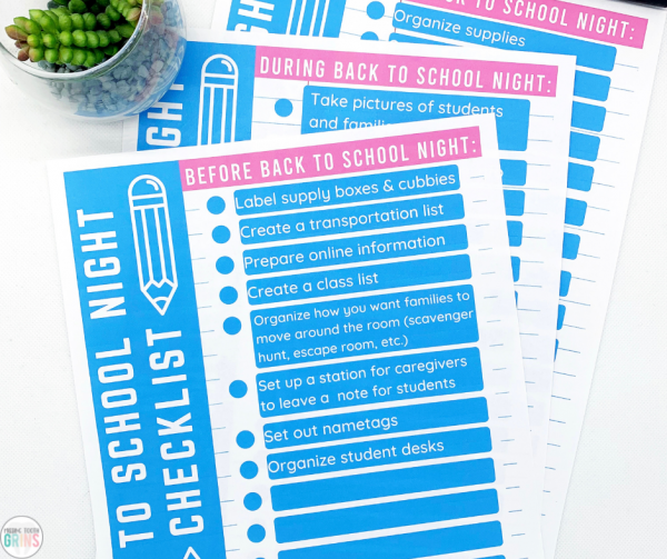 A Checklist For A Successful Back To School Night - Missing Tooth Grins