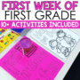 First Grade Beginning Of The Year Activities First Week of 1st, Back To ...