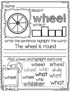 WH Digraph Word Work & Activities - Missing Tooth Grins