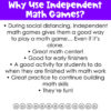 Subtraction Independent Math Games | Distance Learning - Missing Tooth ...