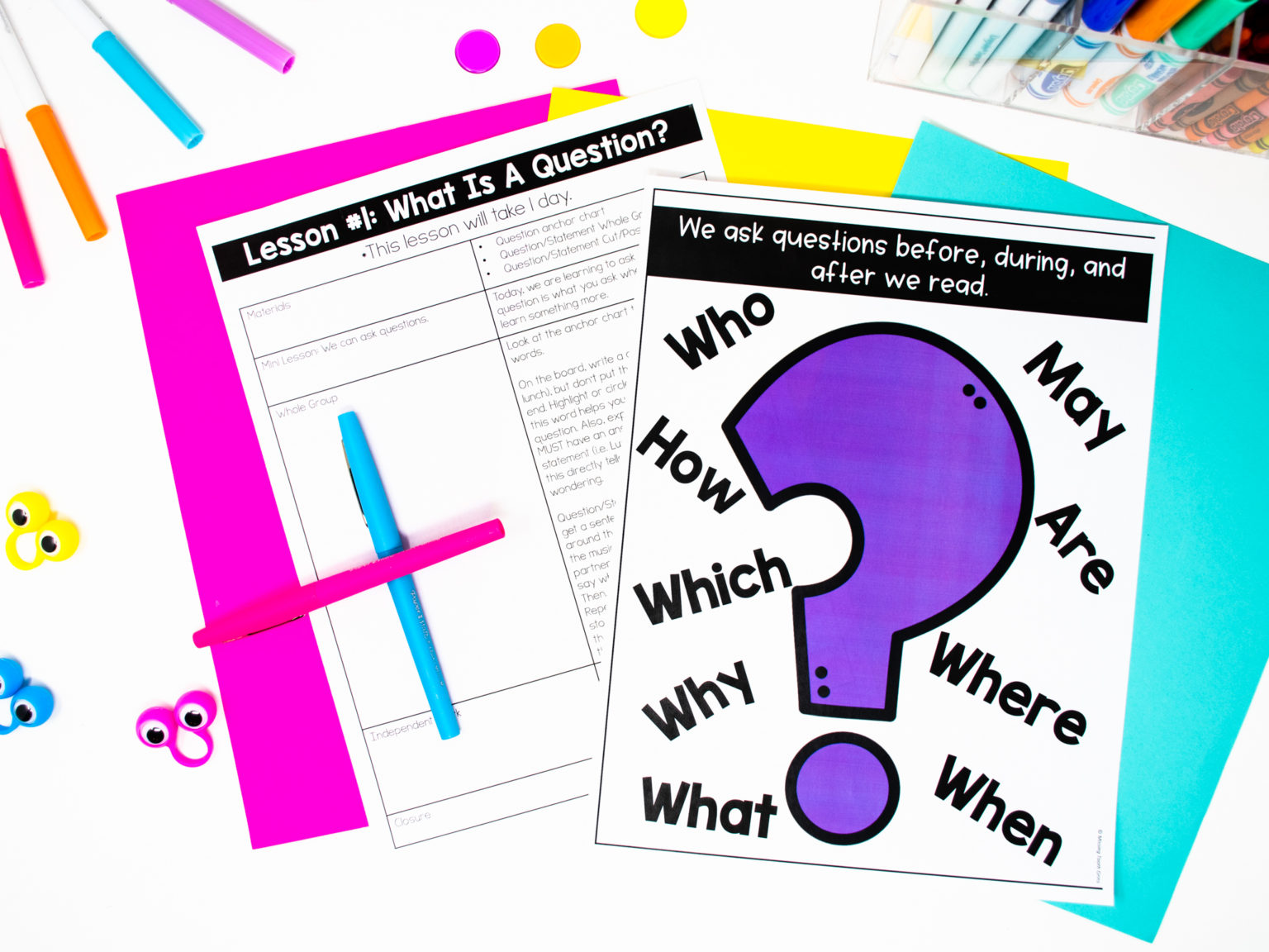 Teaching Asking Questions in Reading - Missing Tooth Grins