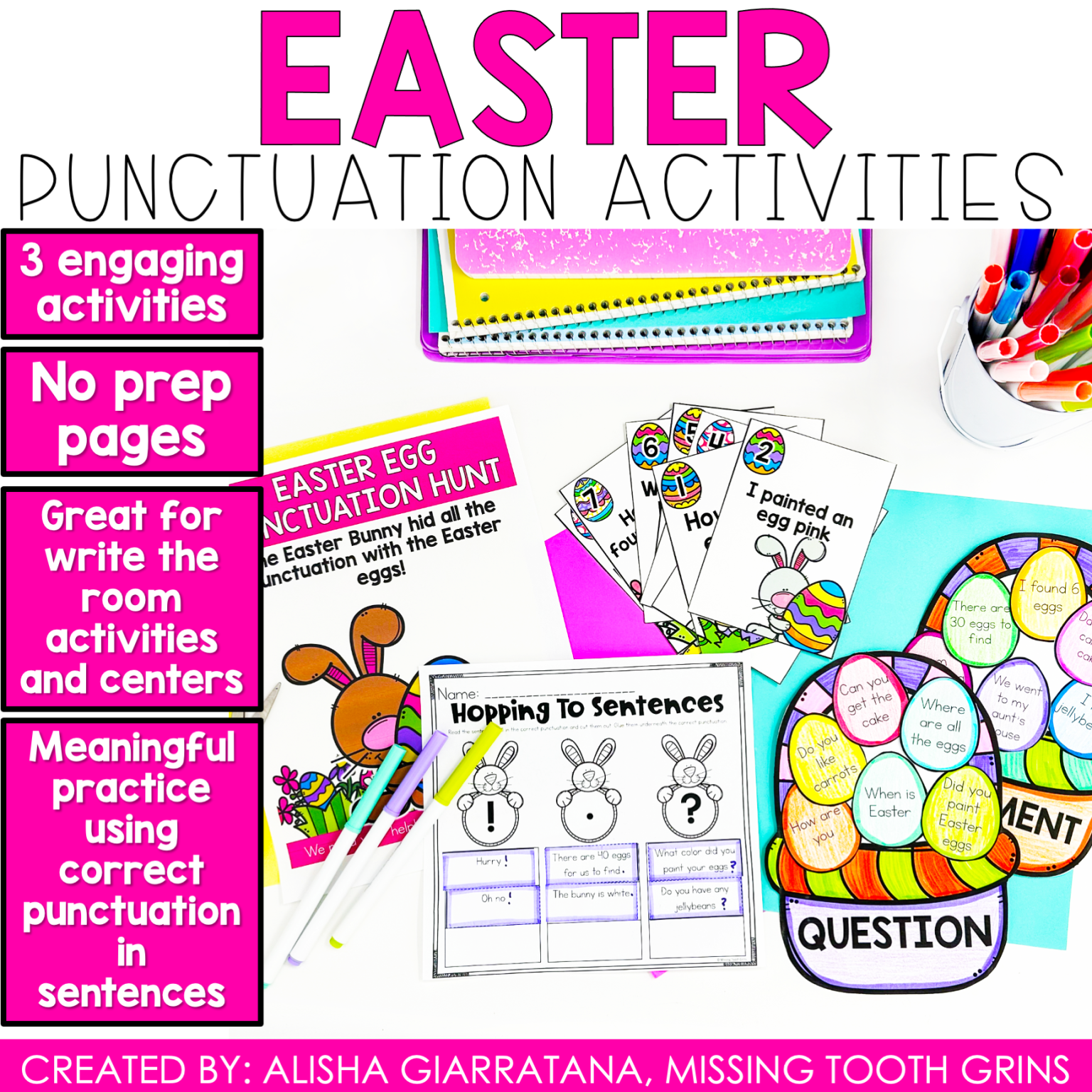 Punctuation Marks Scavenger Hunt: A Low-Prep Activity for First Graders ...