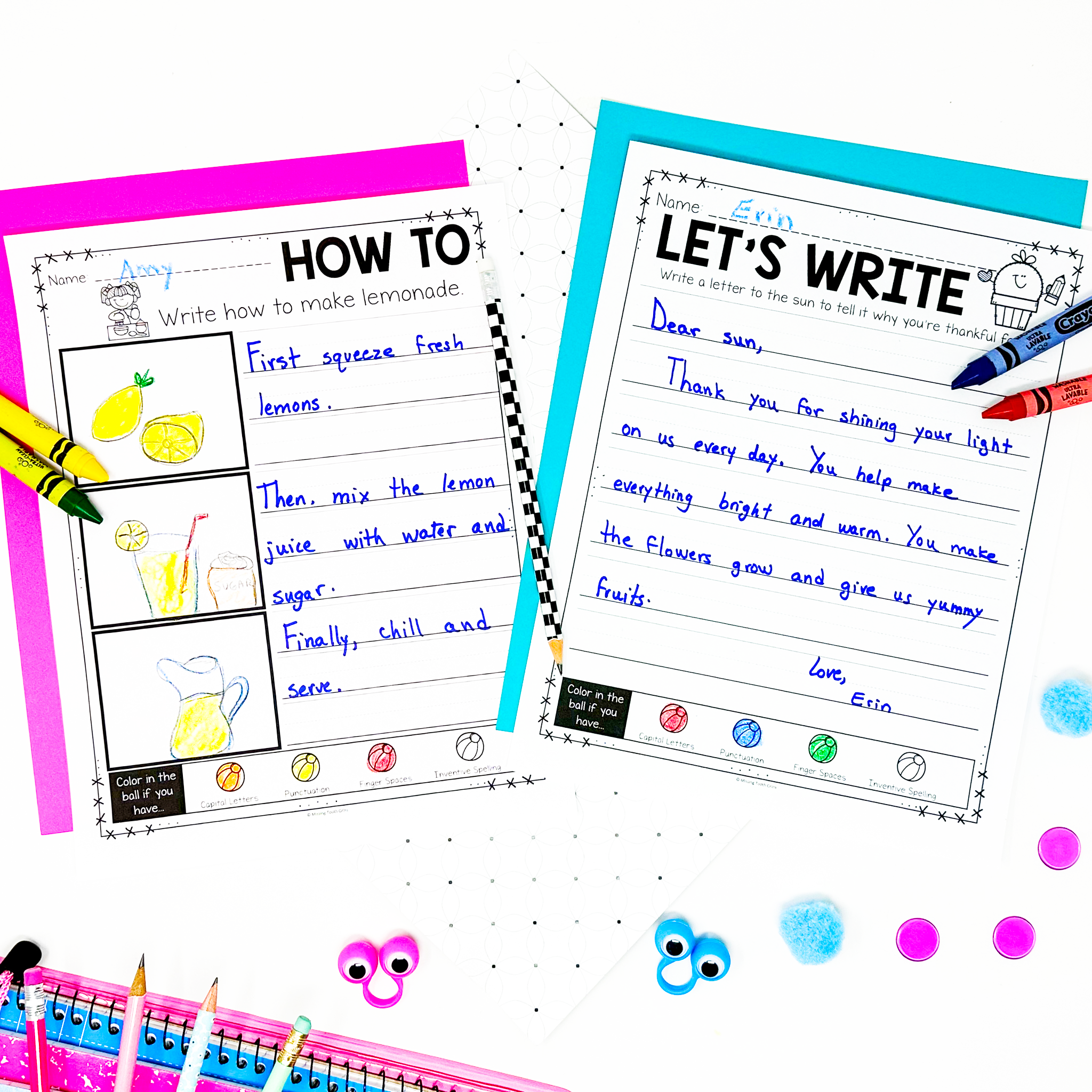 24 Fun 1st Grade Writing Prompts For Summer - Missing Tooth Grins