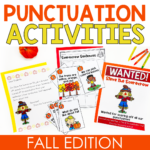 Fall Autumn Punctuation Practice Activities & Centers Write The Room ...