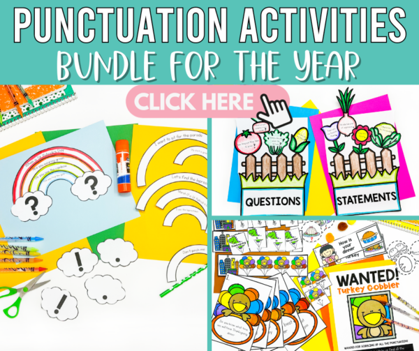Punctuation Marks Scavenger Hunt: A Low-Prep Activity for First Graders ...