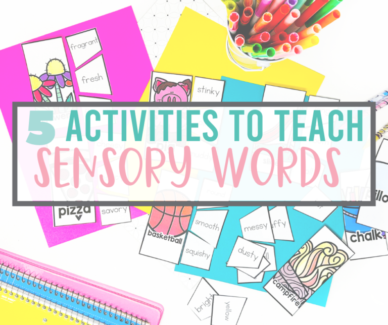 5 Simple Activities For Teaching Sensory Words - Missing Tooth Grins