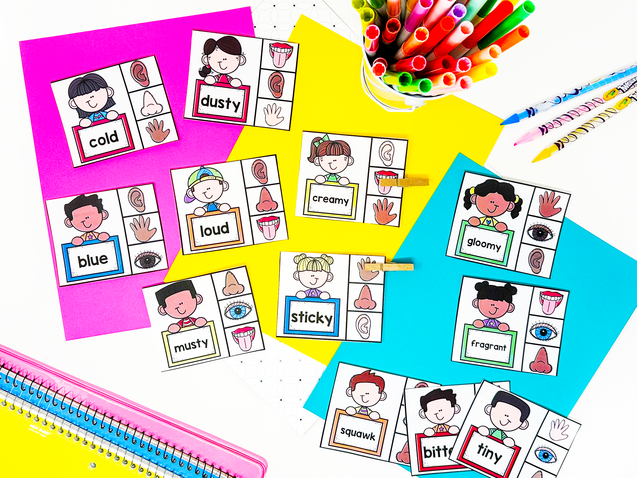 How to Teach Sensory Words - Missing Tooth Grins