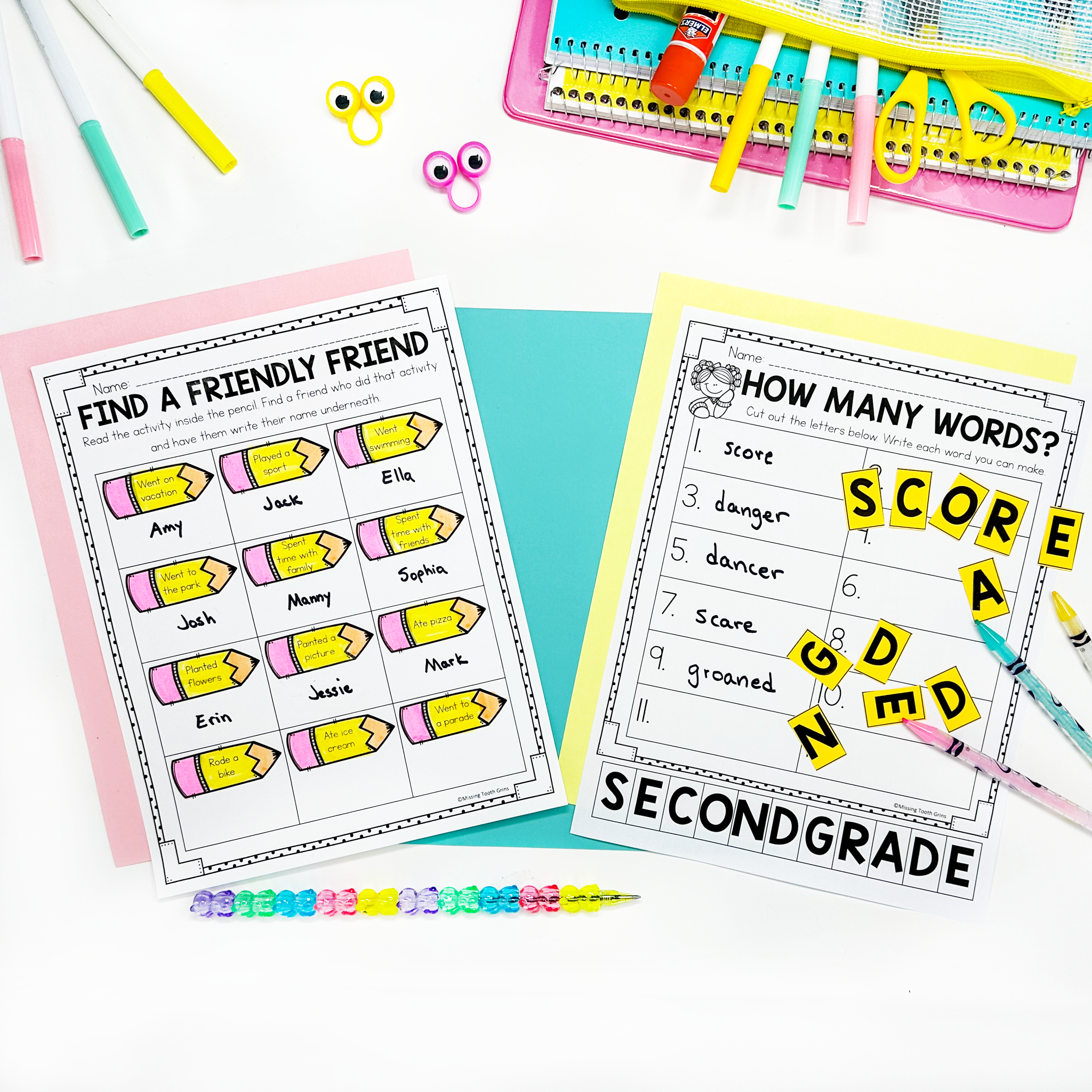 Free Kissing Hand Poem Printable For The First Day - Missing Tooth Grins