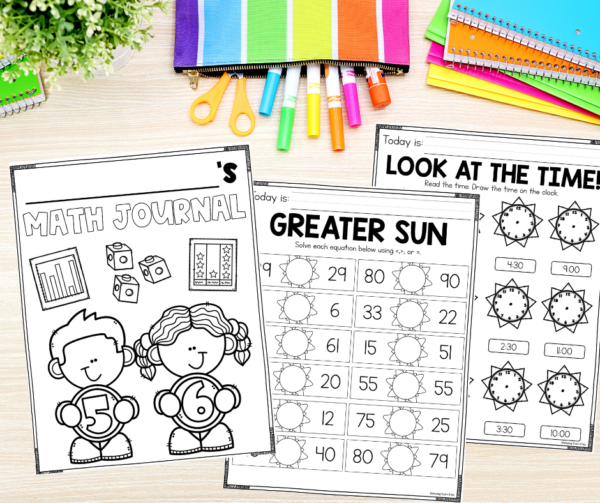 End of Year Math Review Activities For First Grade - Missing Tooth Grins