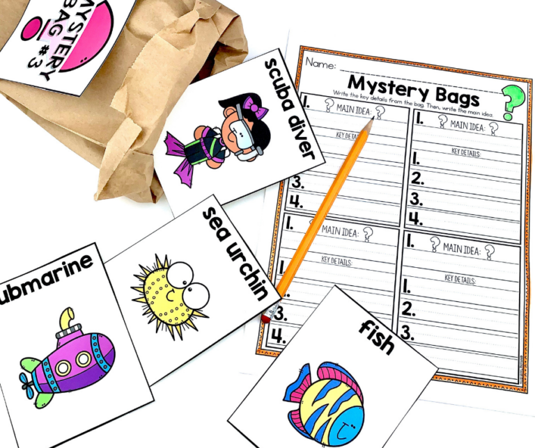 5 Hands-On Activities For Teaching Main Idea In First Grade - Missing ...