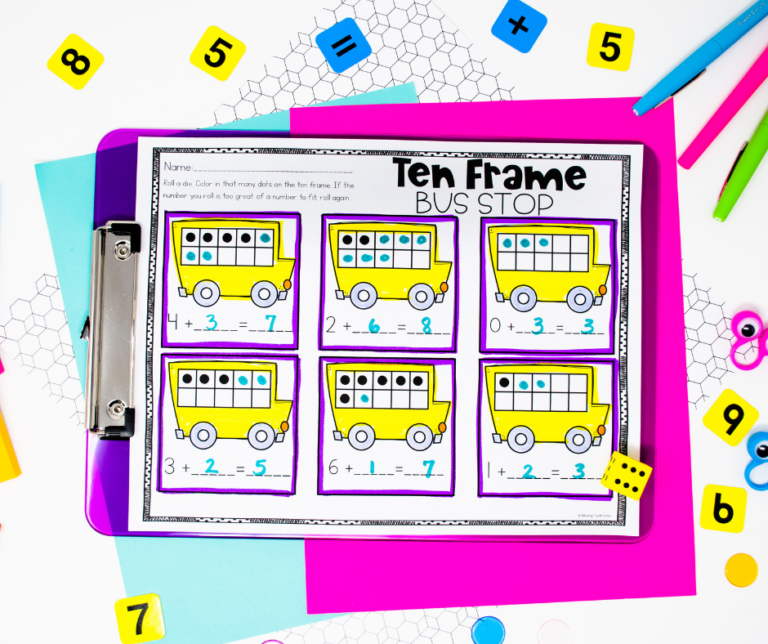 End of Year Math Review Activities For First Grade - Missing Tooth Grins