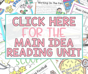 5 Hands-On Activities For Teaching Main Idea In First Grade - Missing ...
