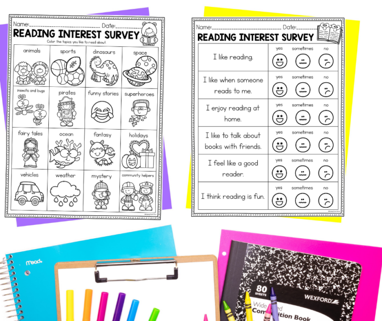 Why You Should Use A Reading Interest Survey In Your Class - Missing ...