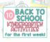10 Back to School Kindergarten Activities for the First Week - Missing ...