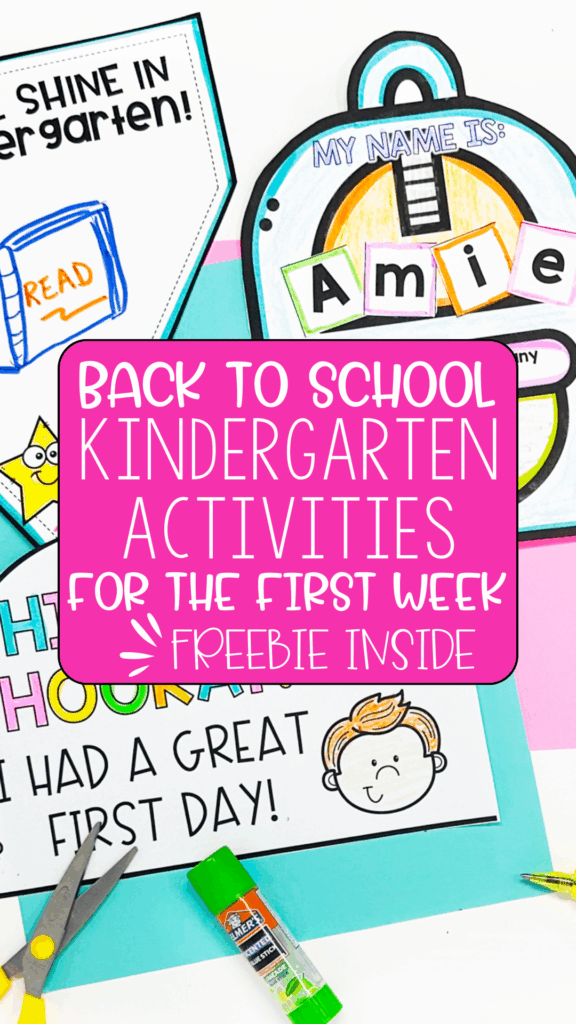 10 Back to School Kindergarten Activities for the First Week - Missing ...